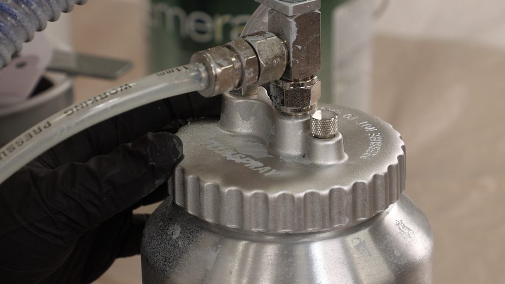 How to Spray Paint your Cabinets with a 2 Qt. Pressure Pot - Fuji Spray ...