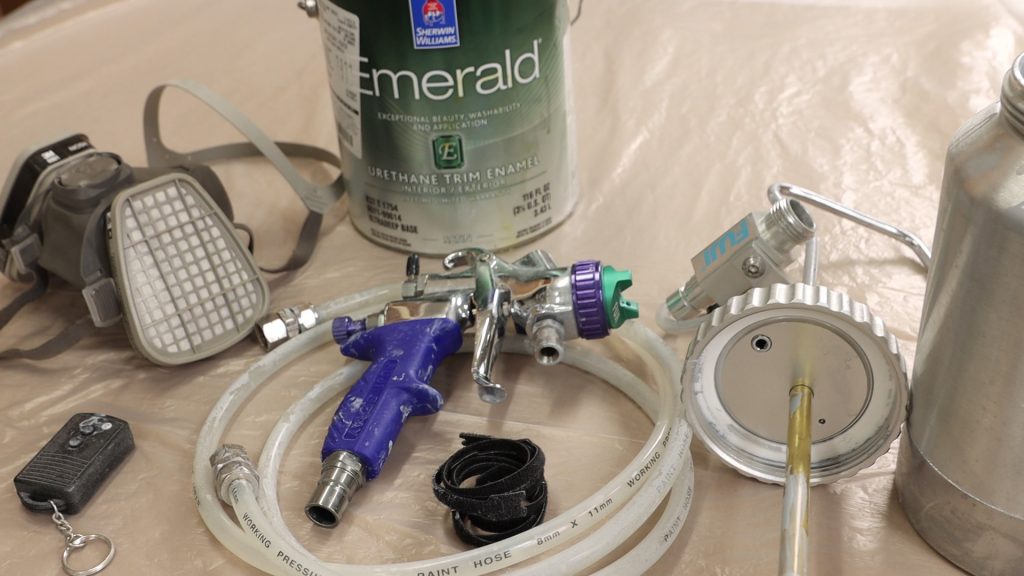 How to Spray Paint your Cabinets with a 2 Qt. Pressure Pot - Fuji Spray ...